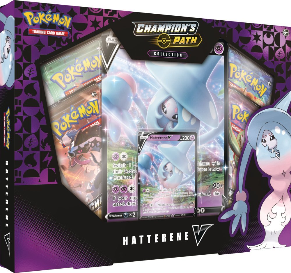 Champions Path V Box (Hatterene V) - Tins og Collection Boxes - Pokemon Plaza