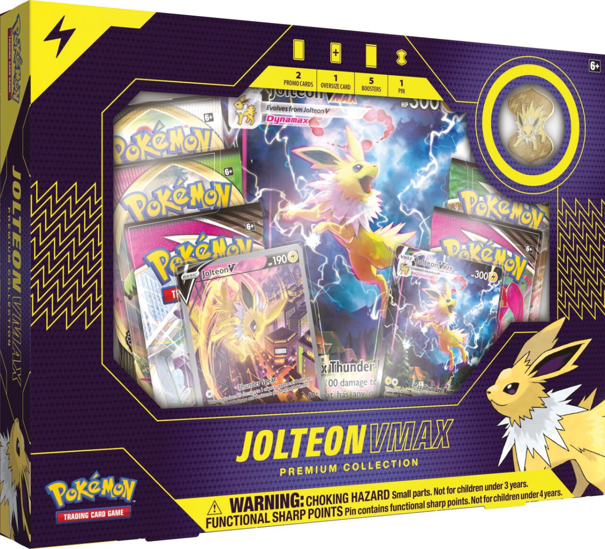 Pokemon Vmax Box: Jolteon Vmax Premium Collection Box - Tins og ...