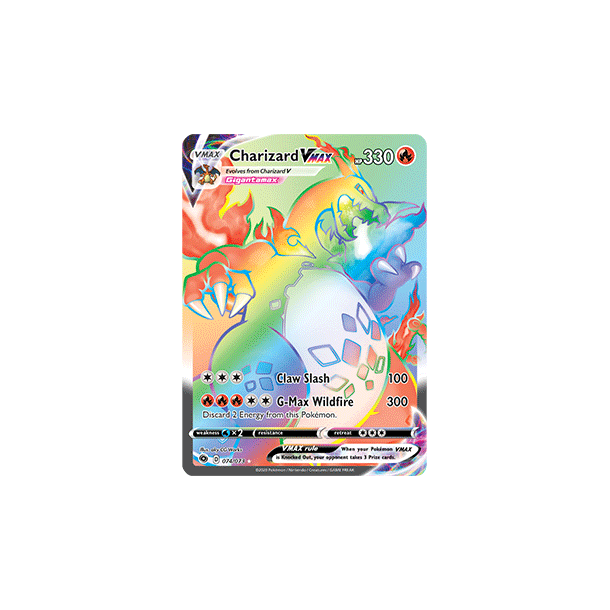 Rainbow Charizard Vmax - Vmax Kort - Pokemon Plaza